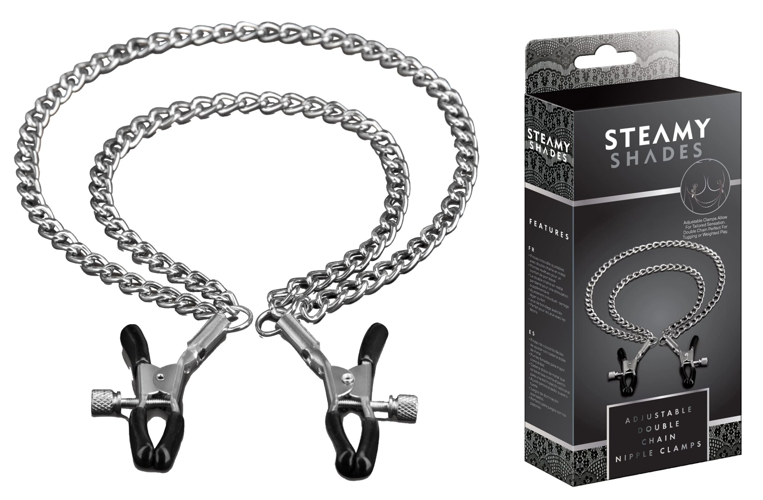 Kapese thithash Steamy Shades double chain - Erozone